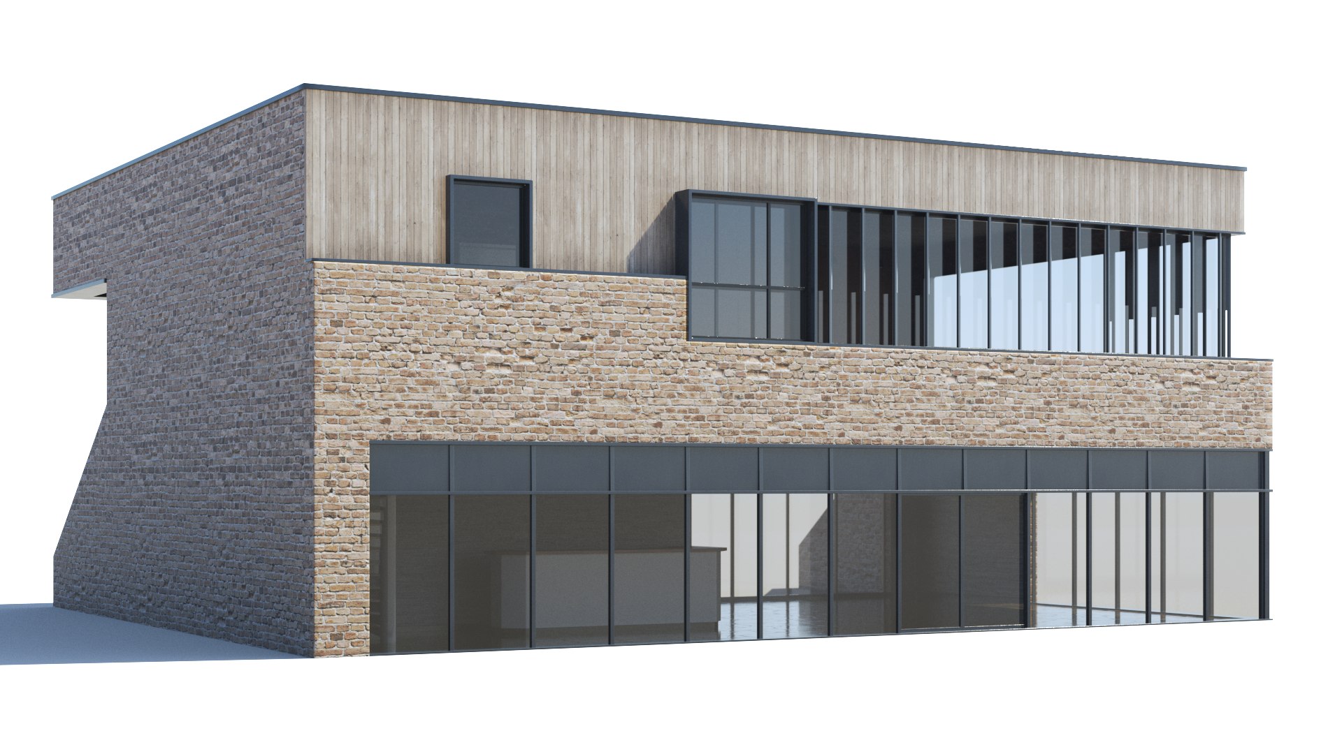 Restaurant Building 3D Model - TurboSquid 2127438