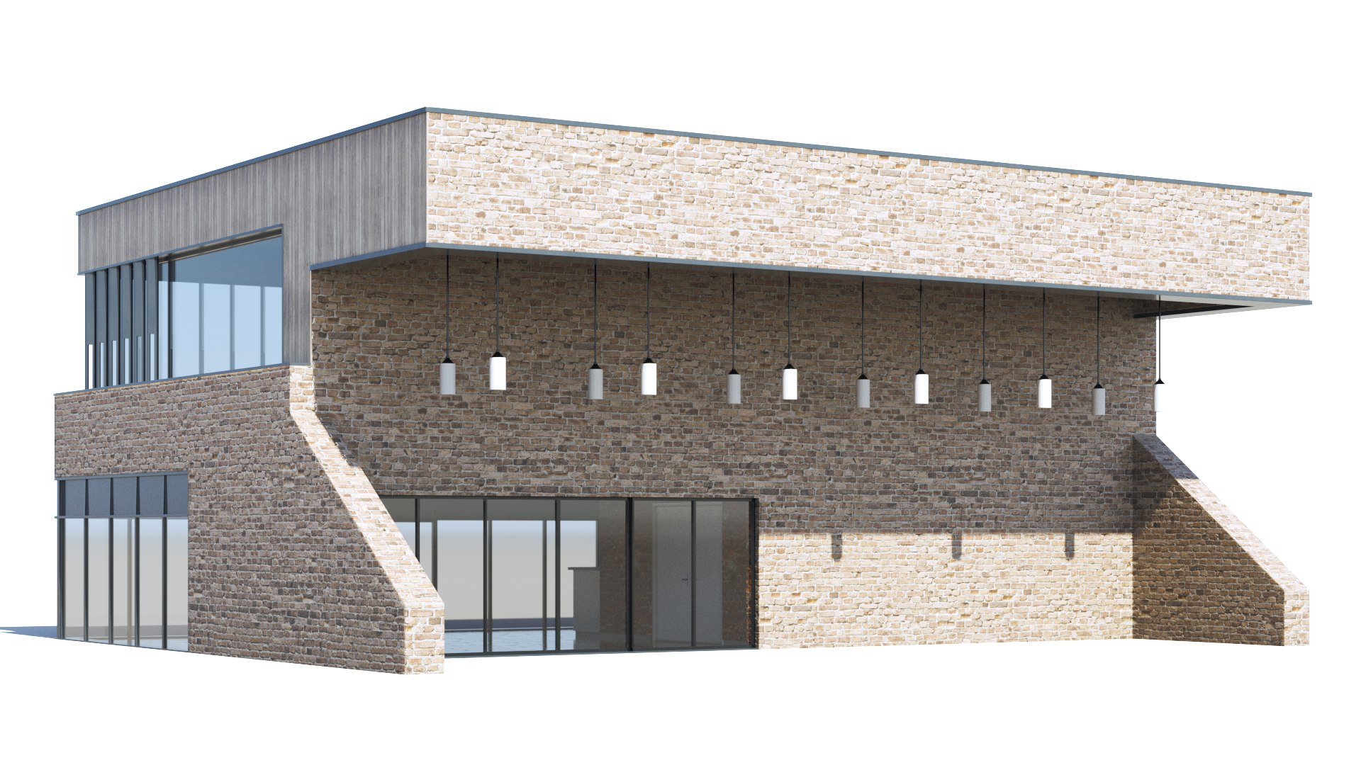 Restaurant Building 3D Model - TurboSquid 2127438