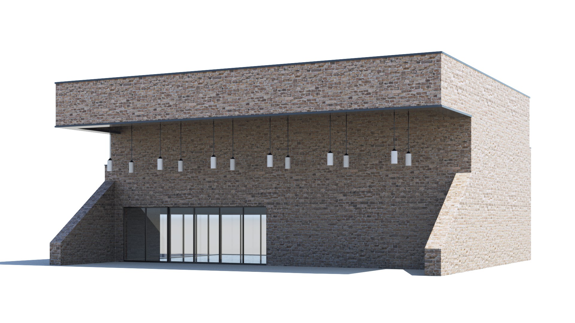 Restaurant Building 3D Model - TurboSquid 2127438