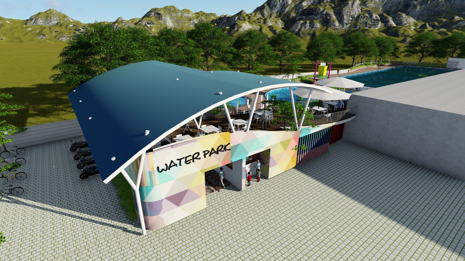 Water Park 3D Model - TurboSquid 2081128
