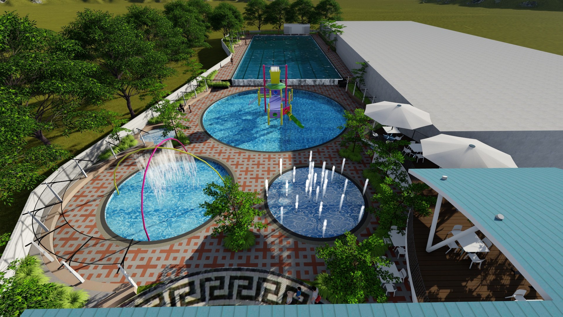 Water Park 3D Model - TurboSquid 2081128