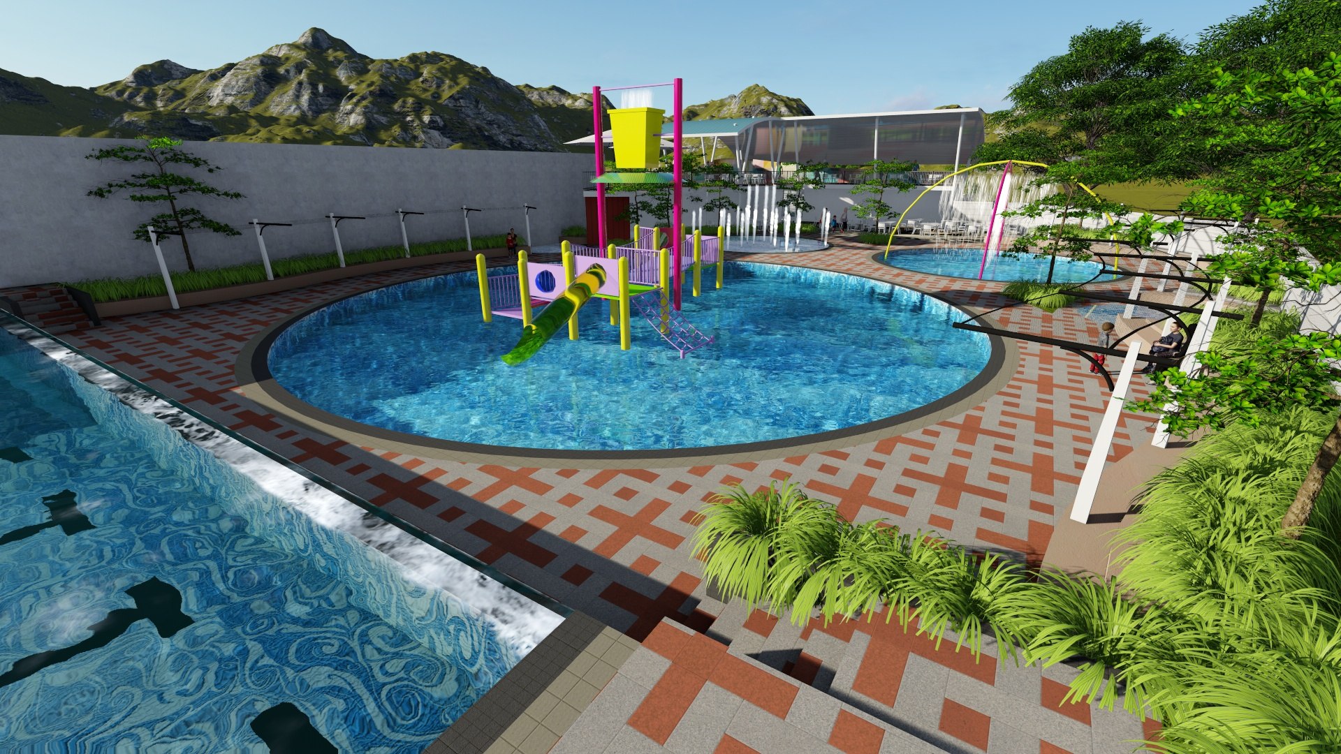Water Park 3D Model - TurboSquid 2081128