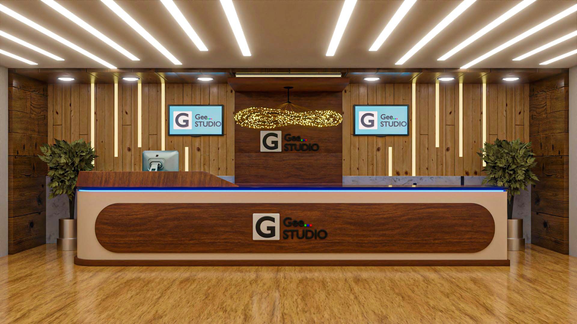 3D Reception Desk Model - TurboSquid 1999364