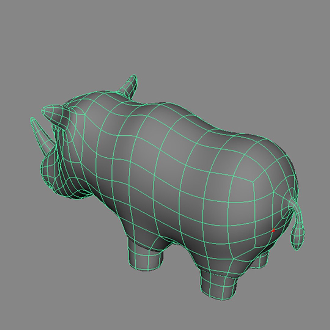 3D Rhinoceros Cartoon Animation Model - TurboSquid 1333882