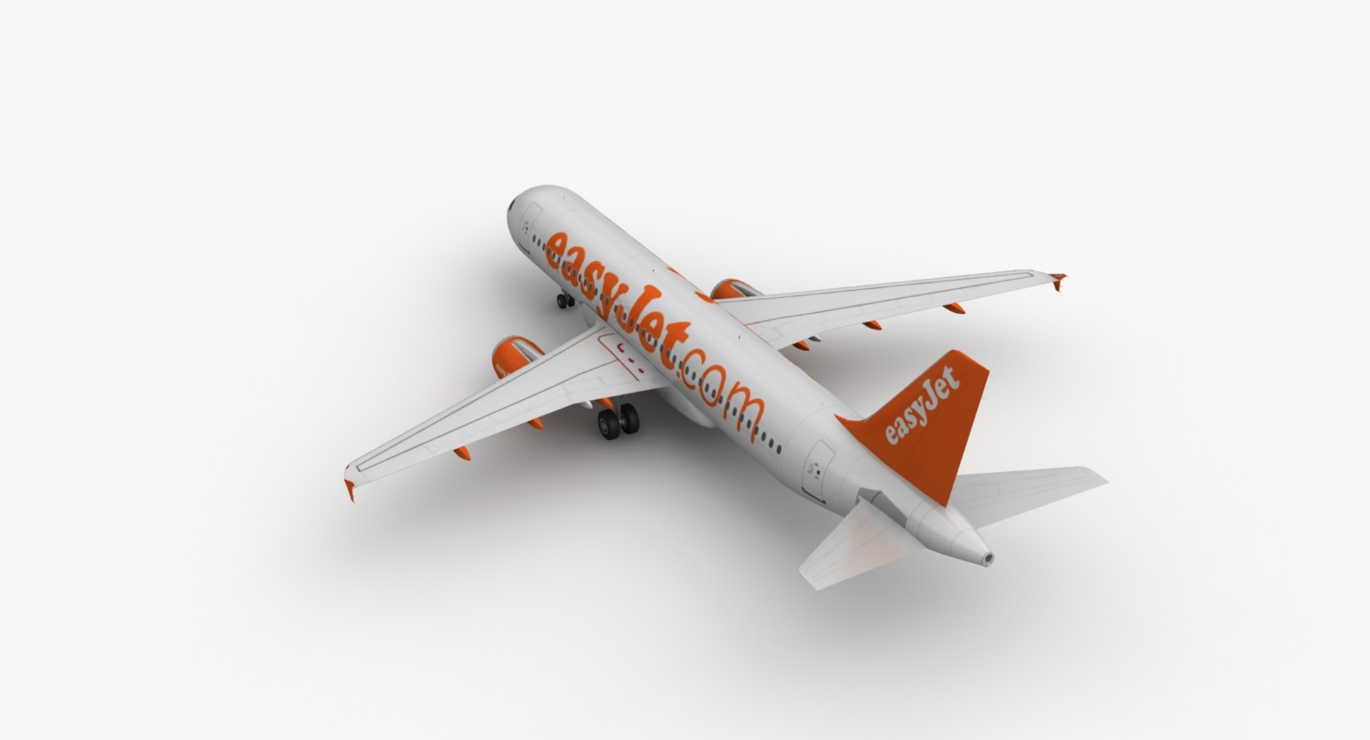 3d model airbus a320 easyjet