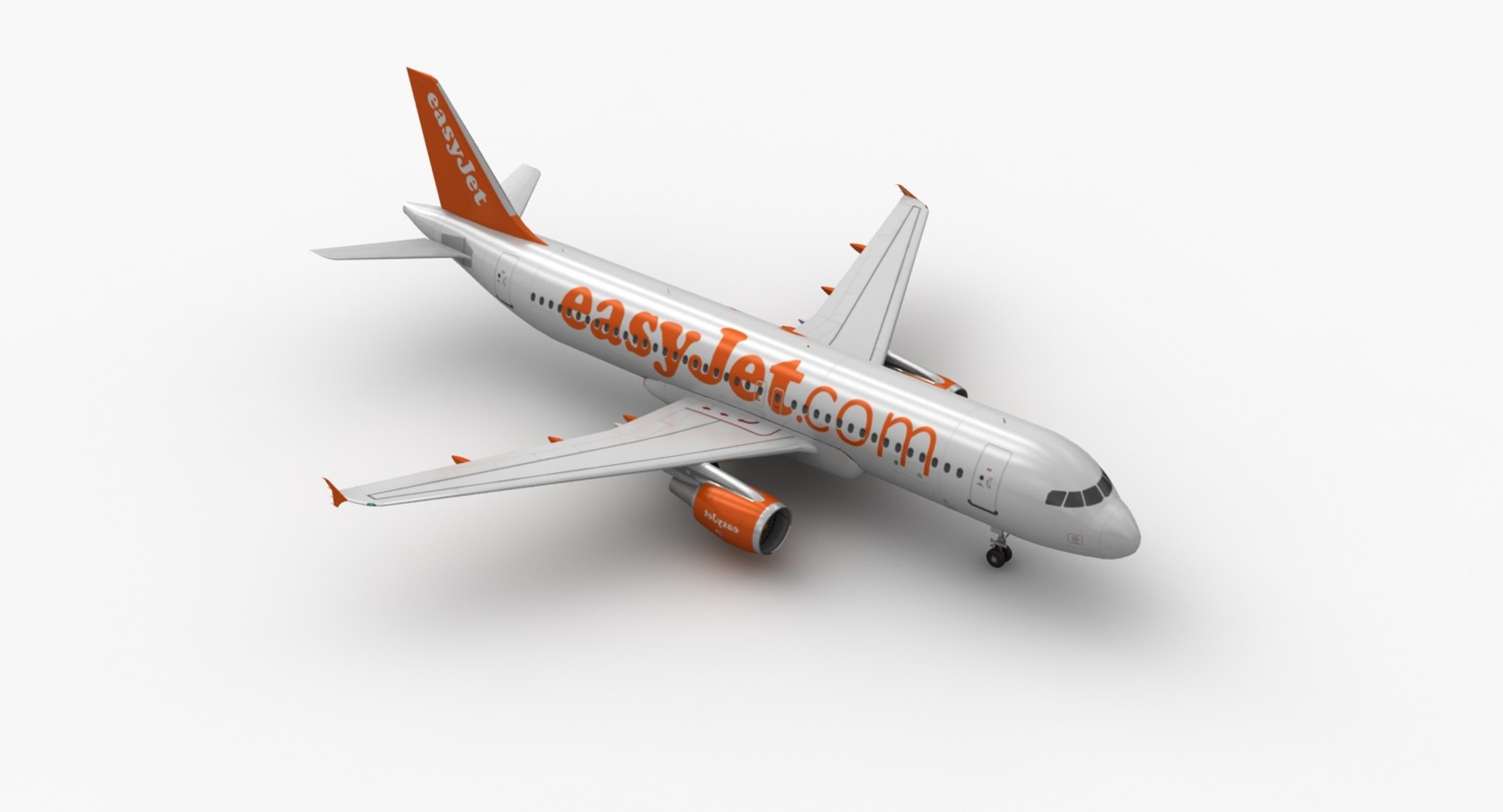 3d model airbus a320 easyjet