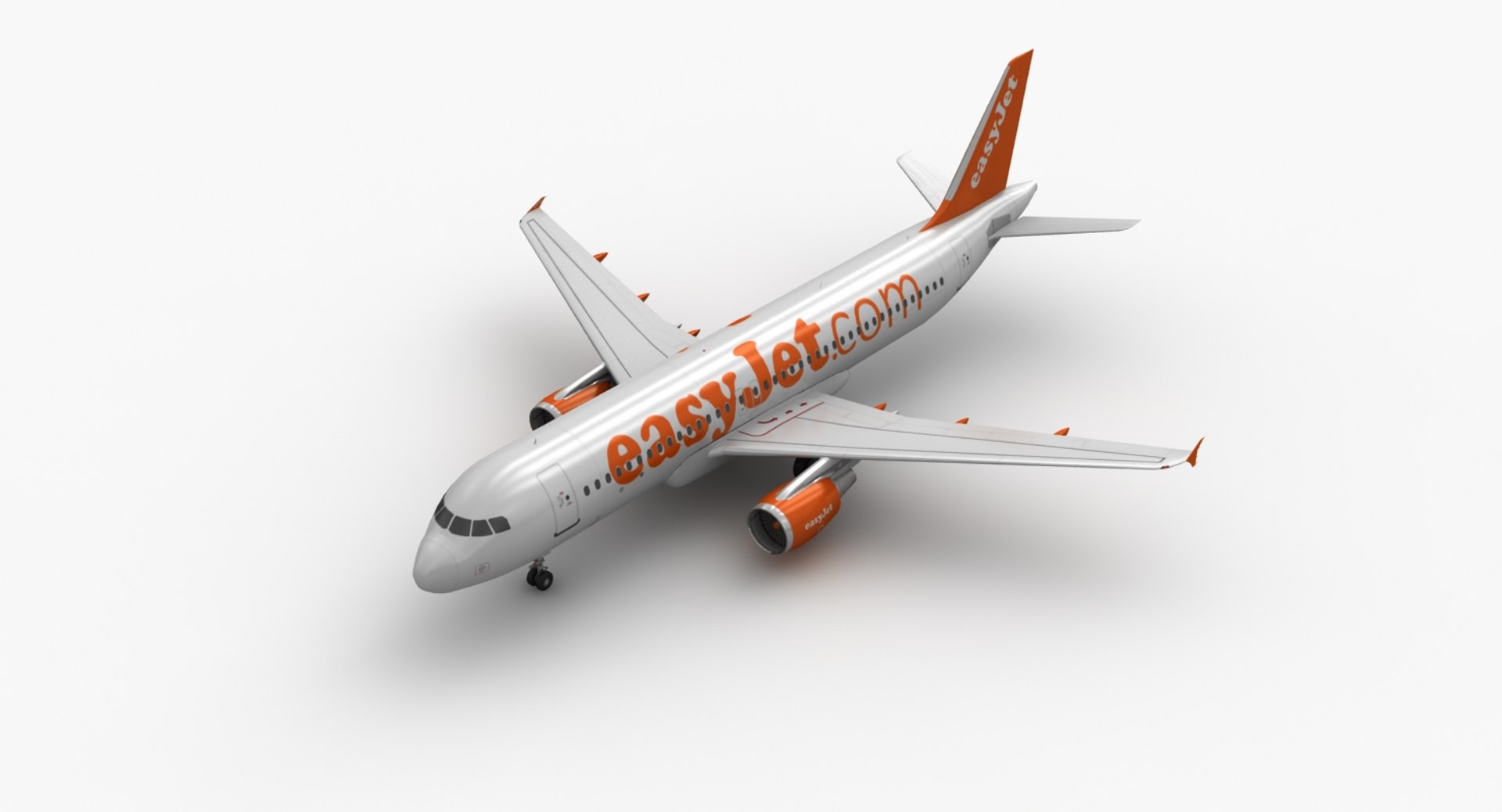 3d model airbus a320 easyjet