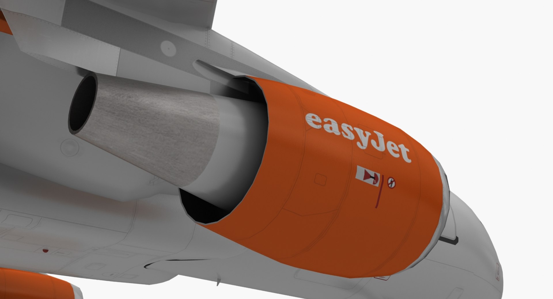 3d model airbus a320 easyjet