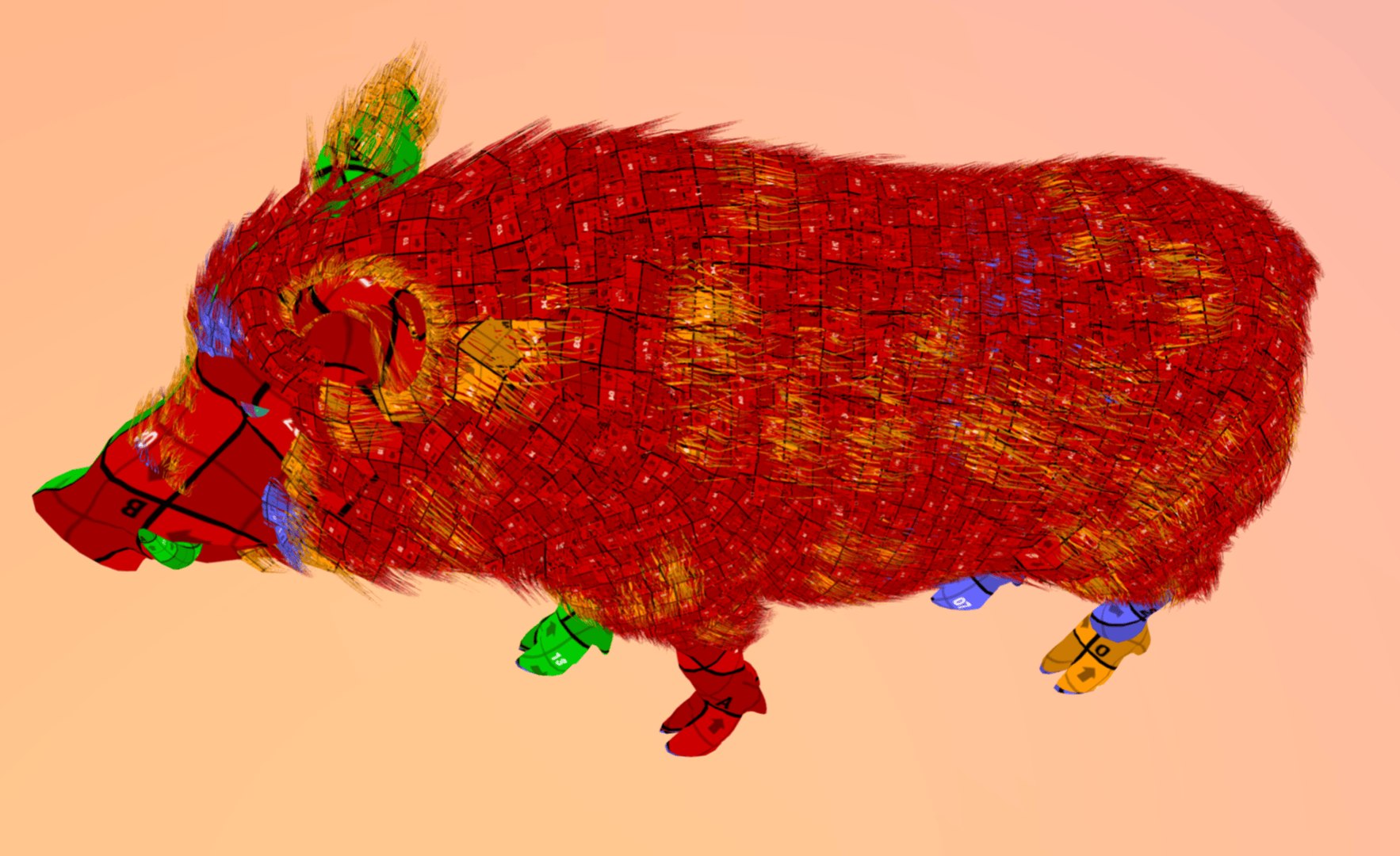 Boar Realistic Rigged And Animated - Highly Detailed Model Model ...