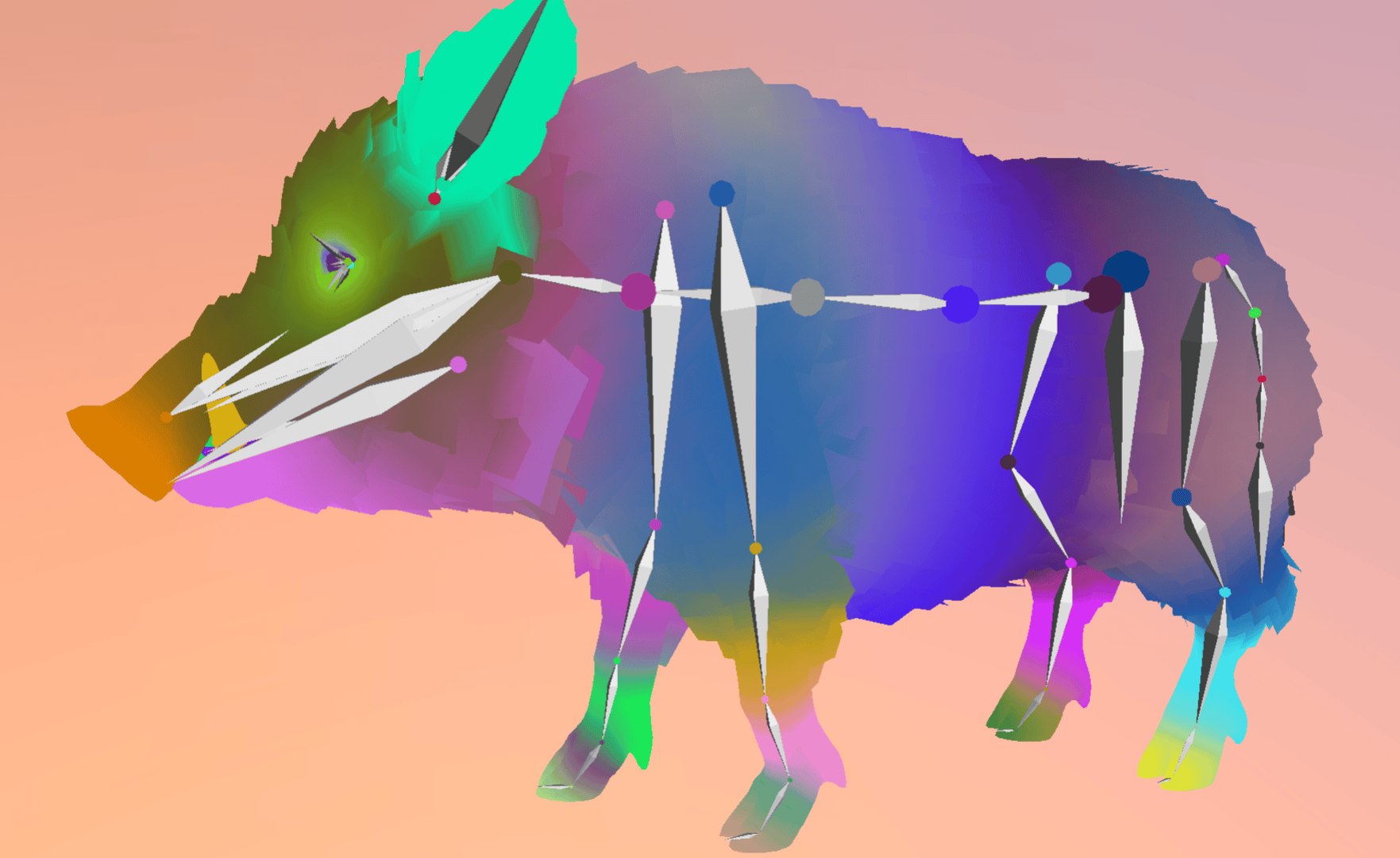 Boar Realistic Rigged And Animated - Highly Detailed Model Model ...