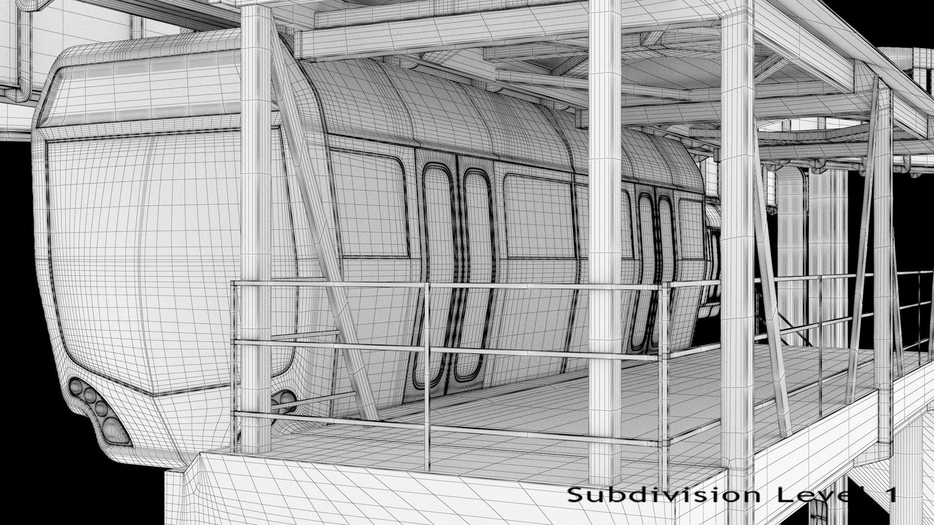 Monorail Constructor PBR - TurboSquid 2255298