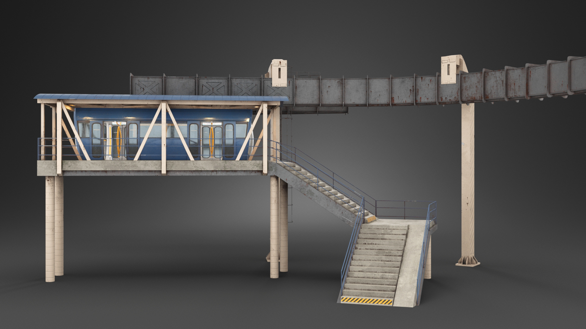 Monorail Constructor PBR - TurboSquid 2255298