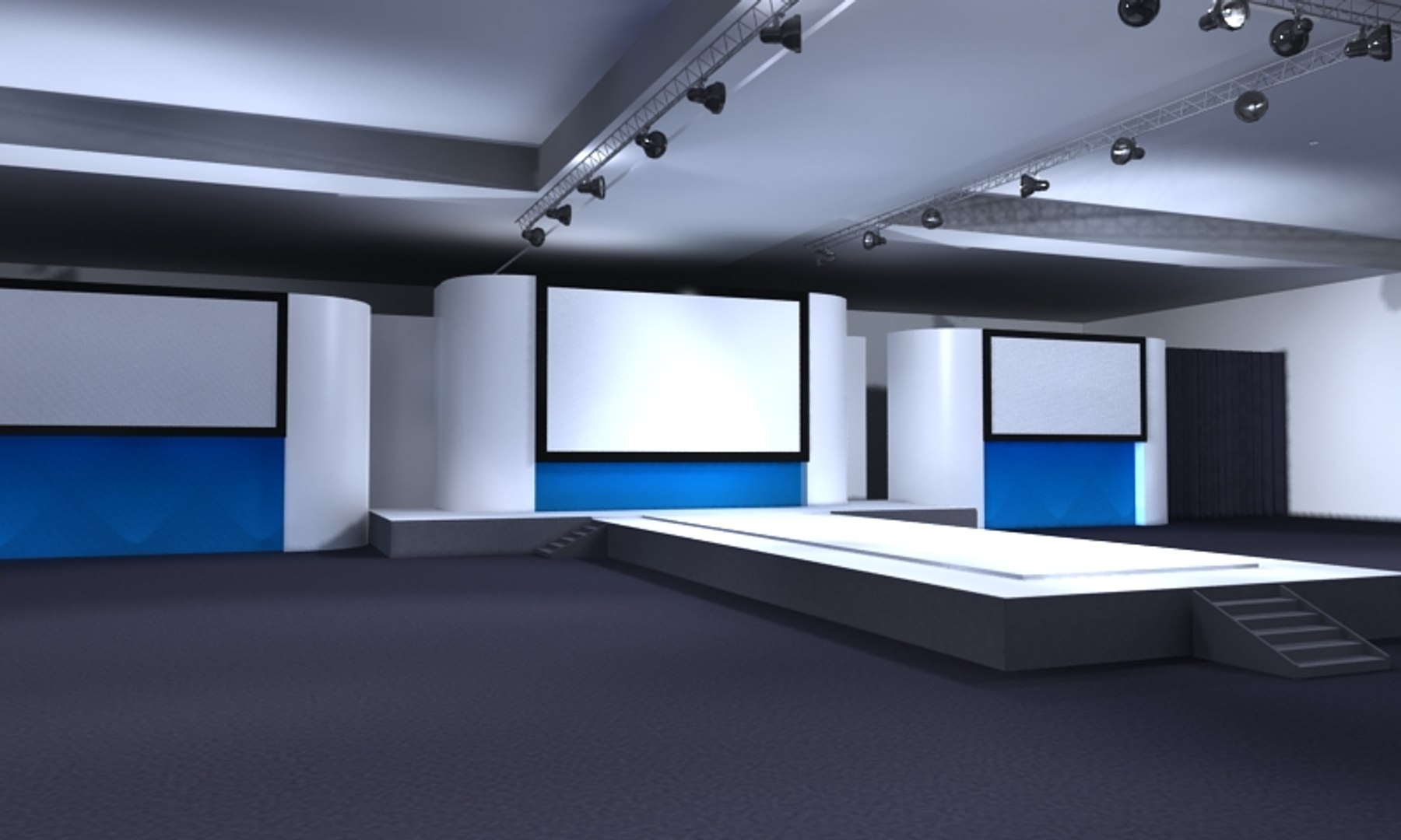 Catwalk Scene 3d 3ds