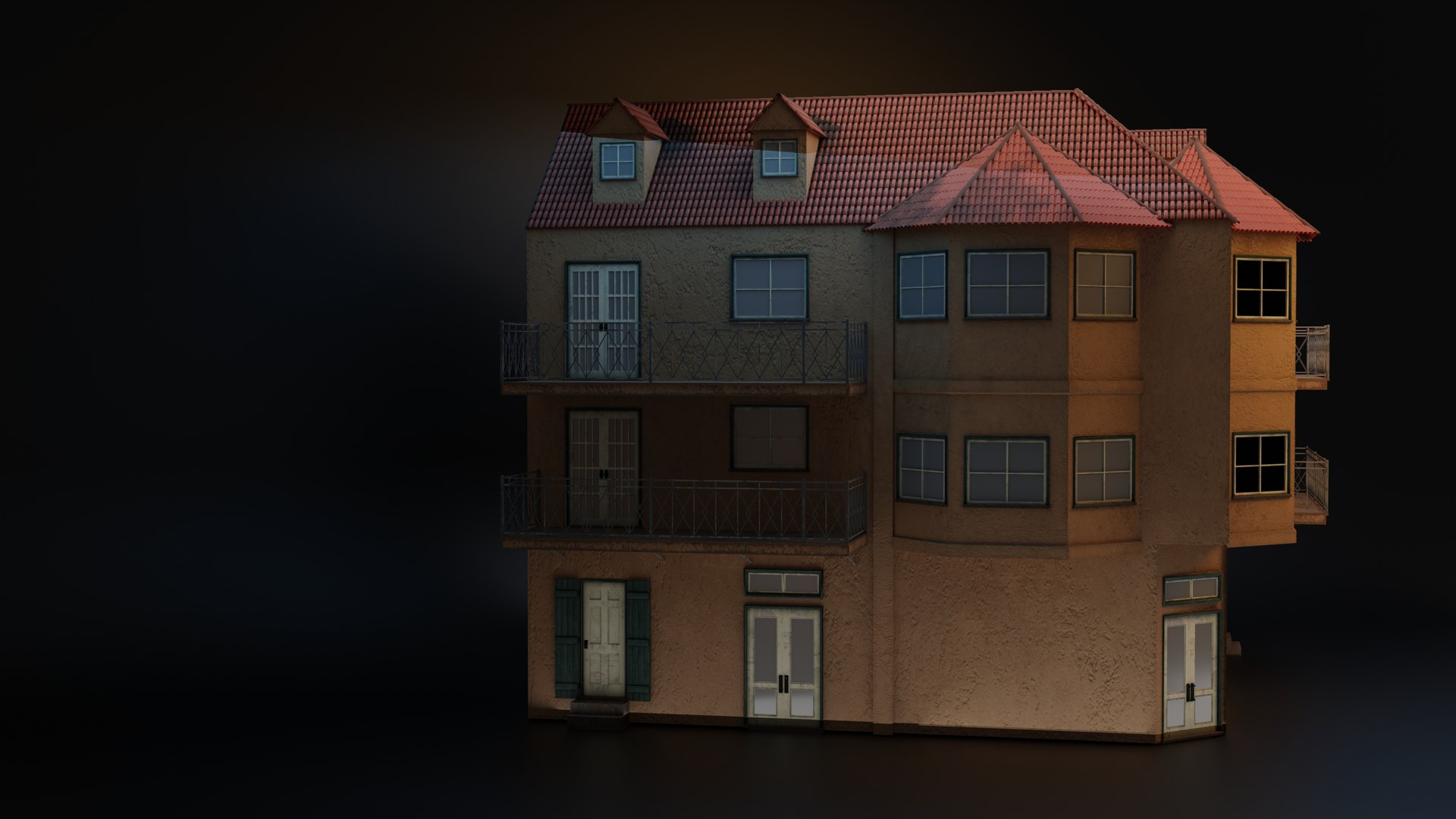3D Turkish Corner House - TurboSquid 1981339