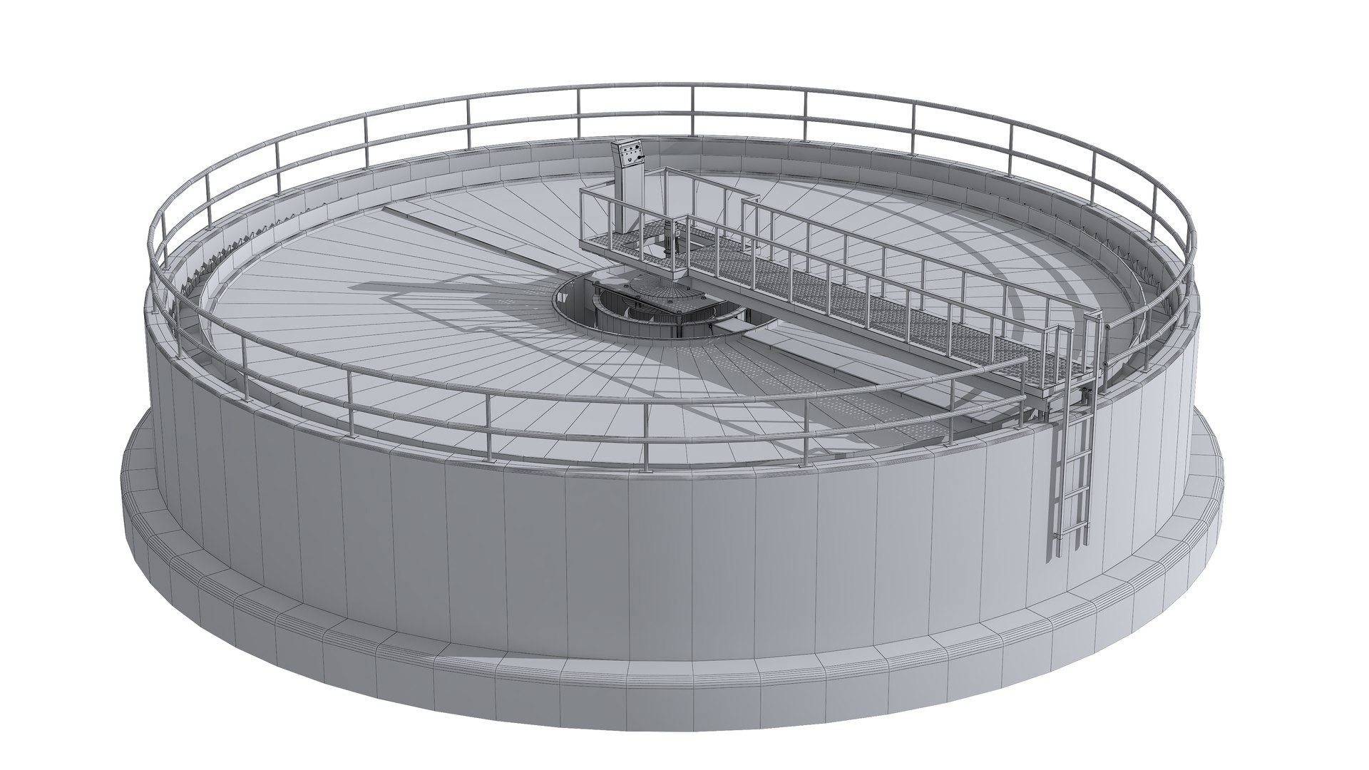 3D Wastewater Clarifiers - TurboSquid 2340361