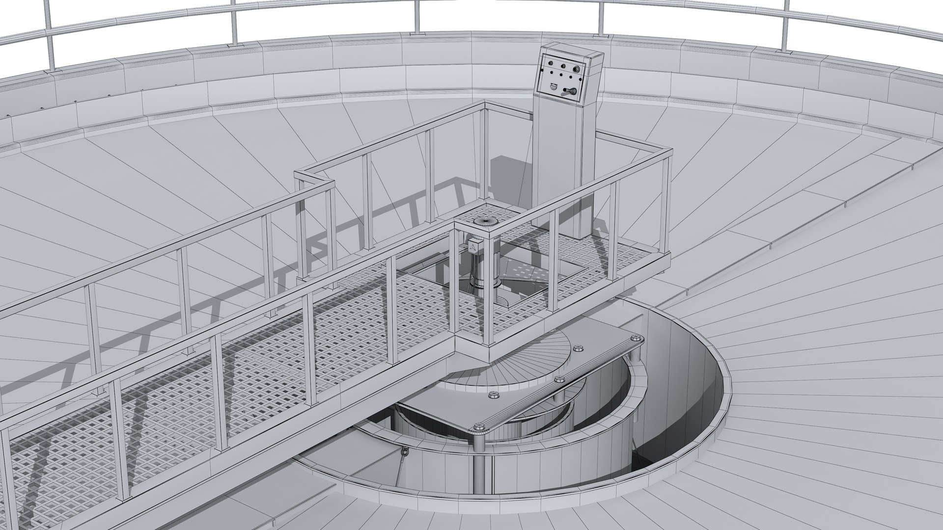 3D Wastewater Clarifiers - TurboSquid 2340361