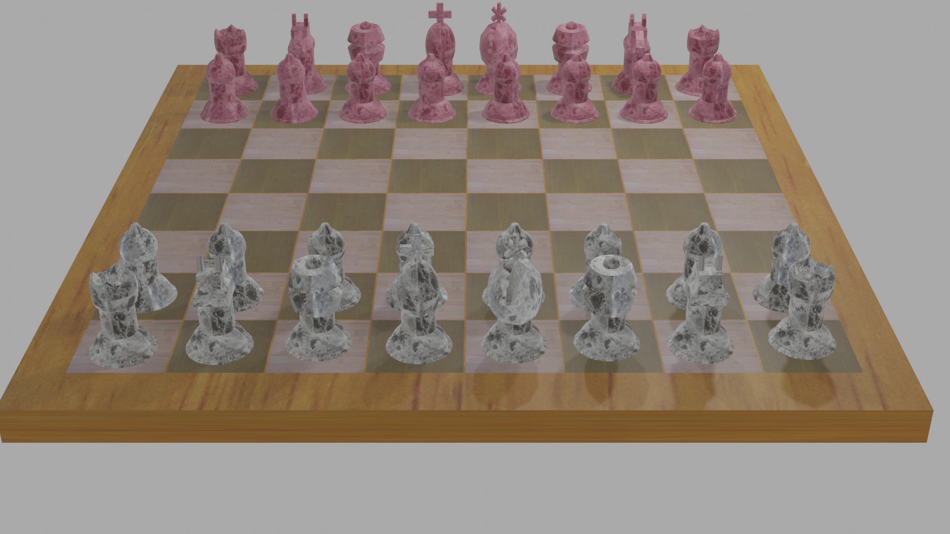 3D chess set model - TurboSquid 1607733