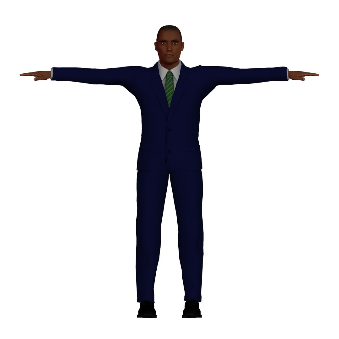 Adult Black Male Navy 3D Model - TurboSquid 1619366