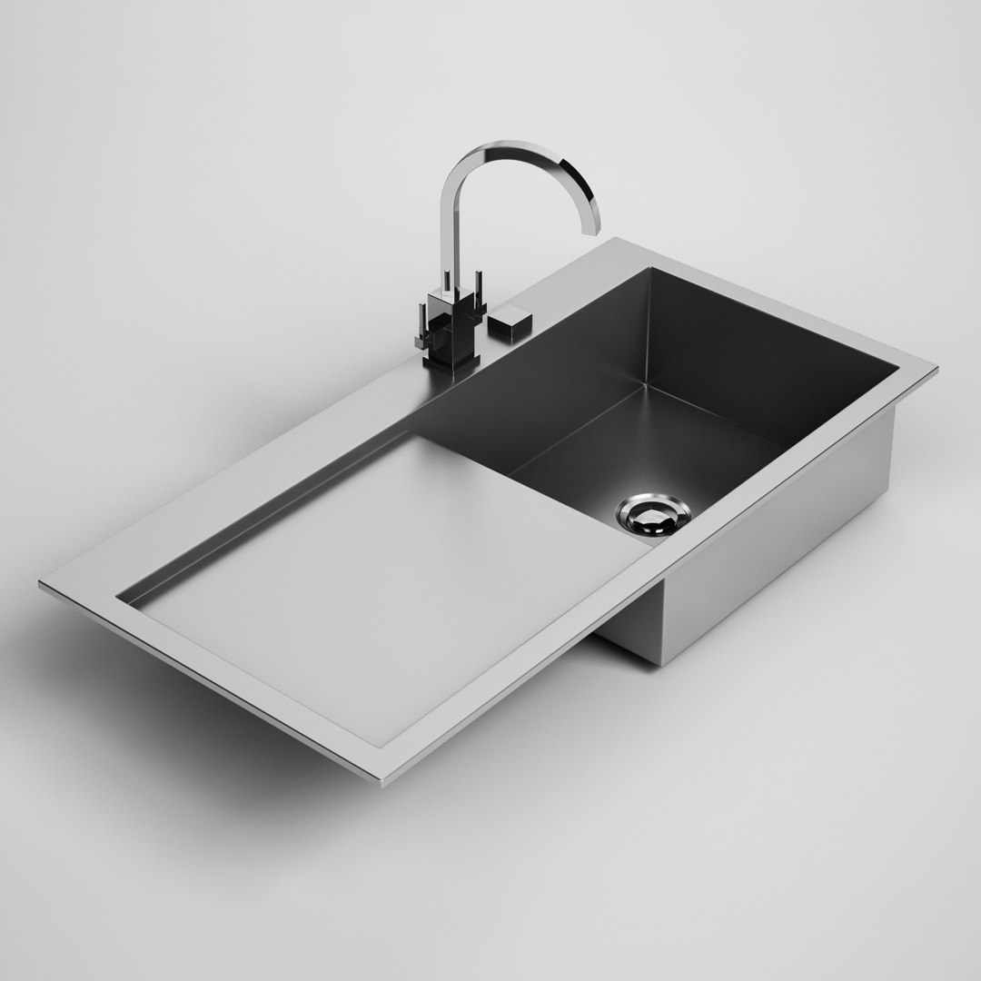 3d Model Kitchen Sink 24