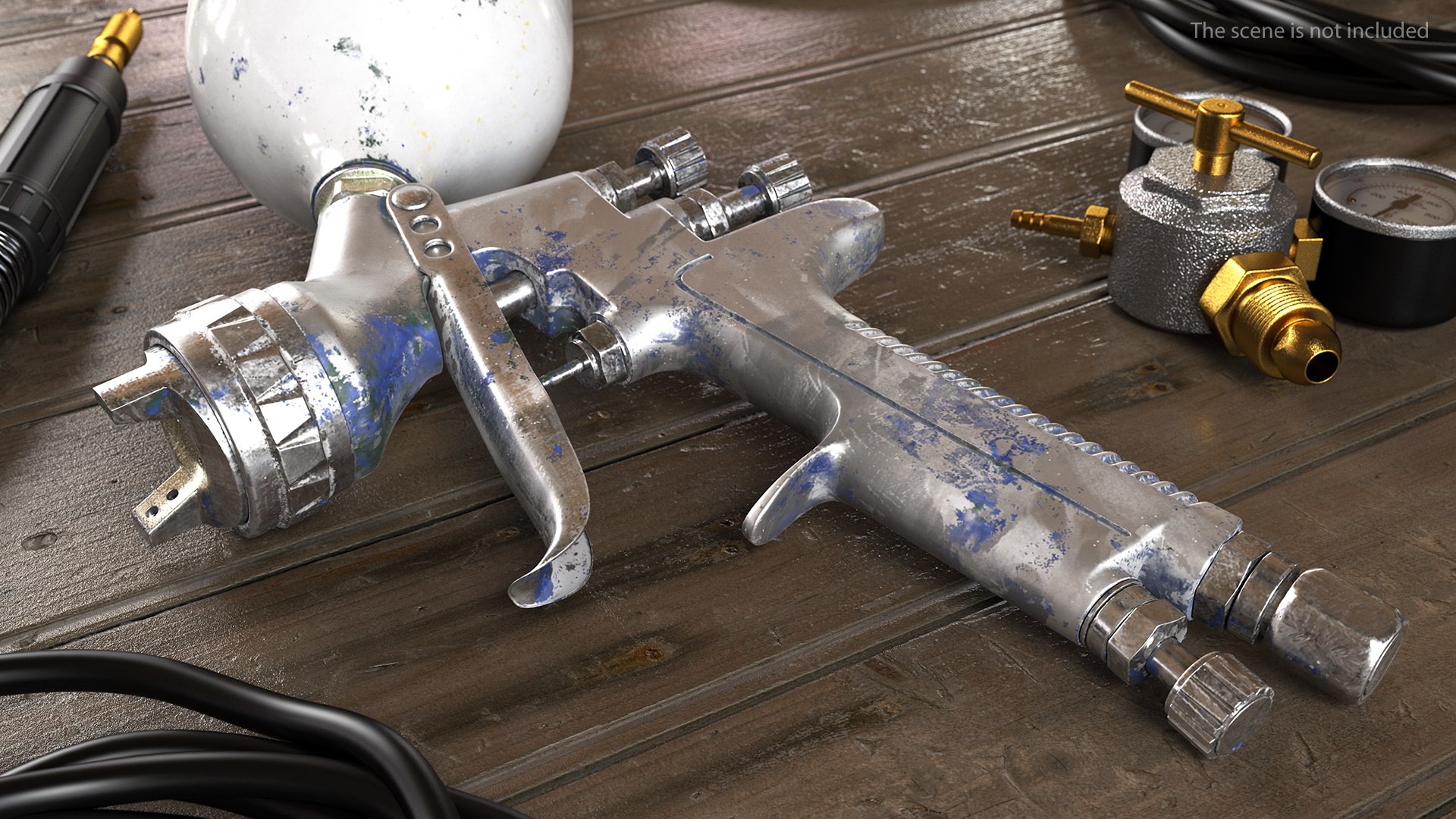 Used Spray Gun 3D Model - TurboSquid 1486366
