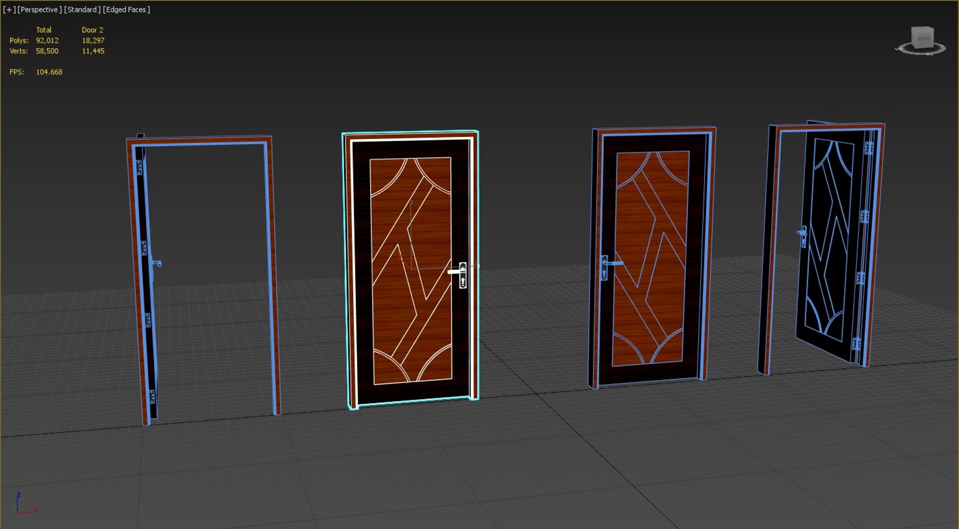 3D Door Design 92 - TurboSquid 2214006