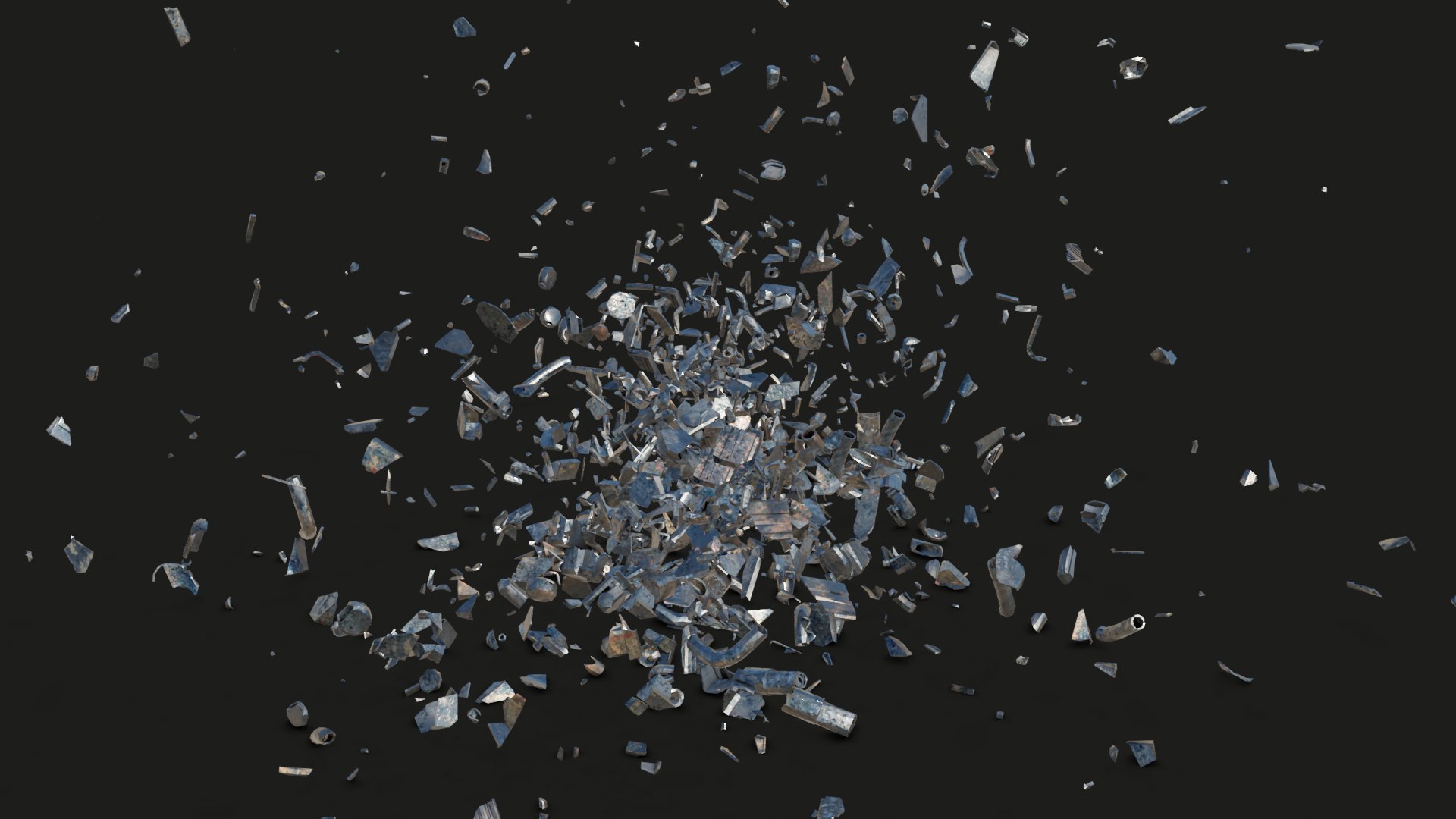3D Animated Metal Explode Random - TurboSquid 1778134