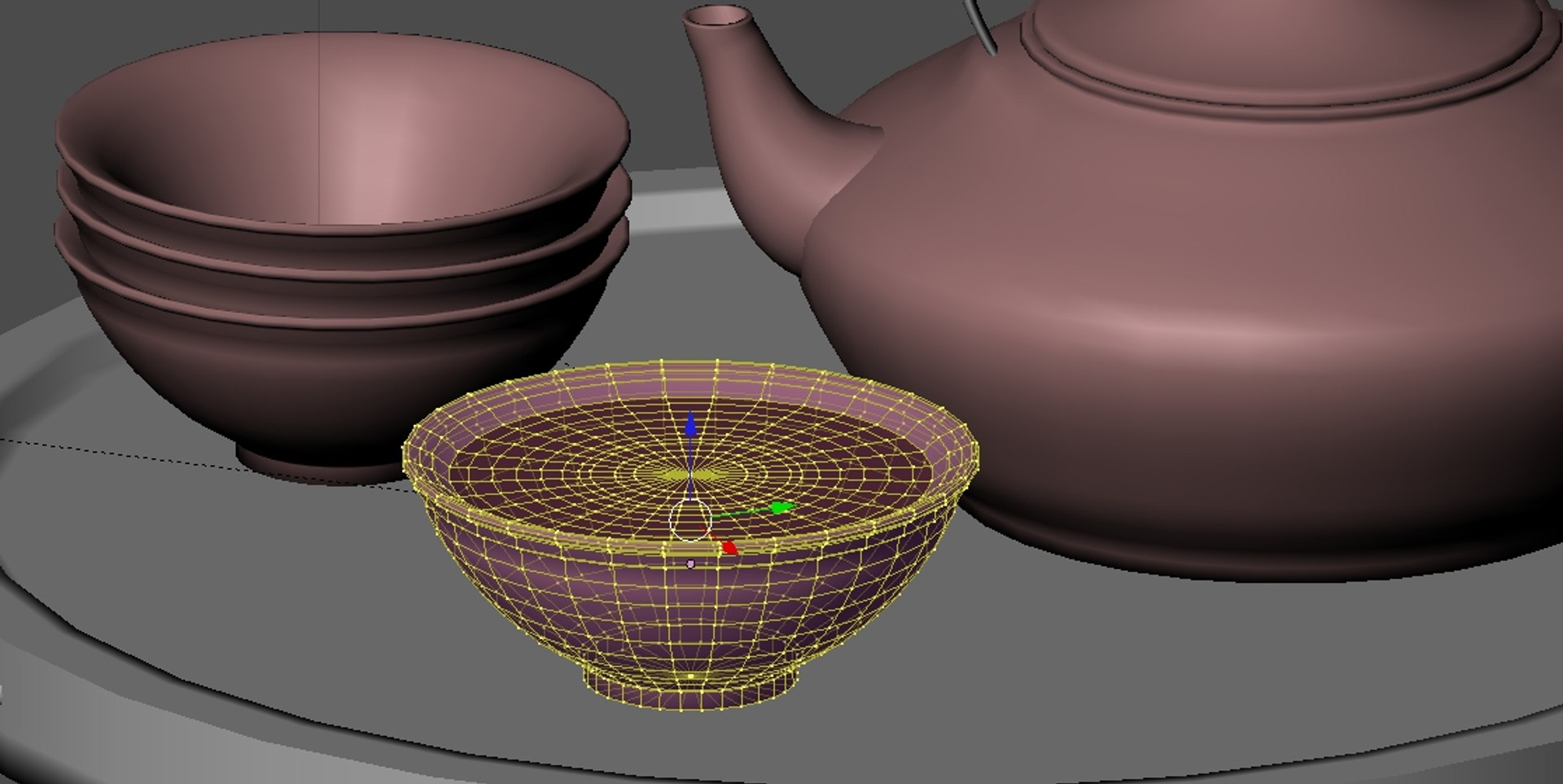 Free Tea Pot 3d Model