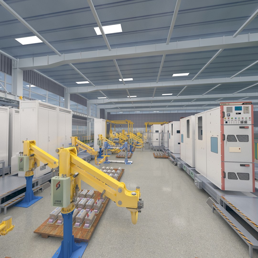 3D Interior Factory Equipment - TurboSquid 1666089
