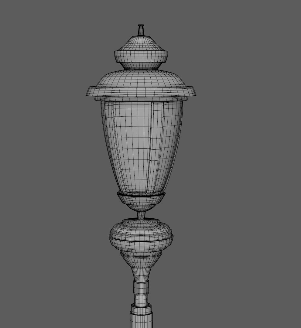Free 3D Street Retro Lamp Model - TurboSquid 1403123