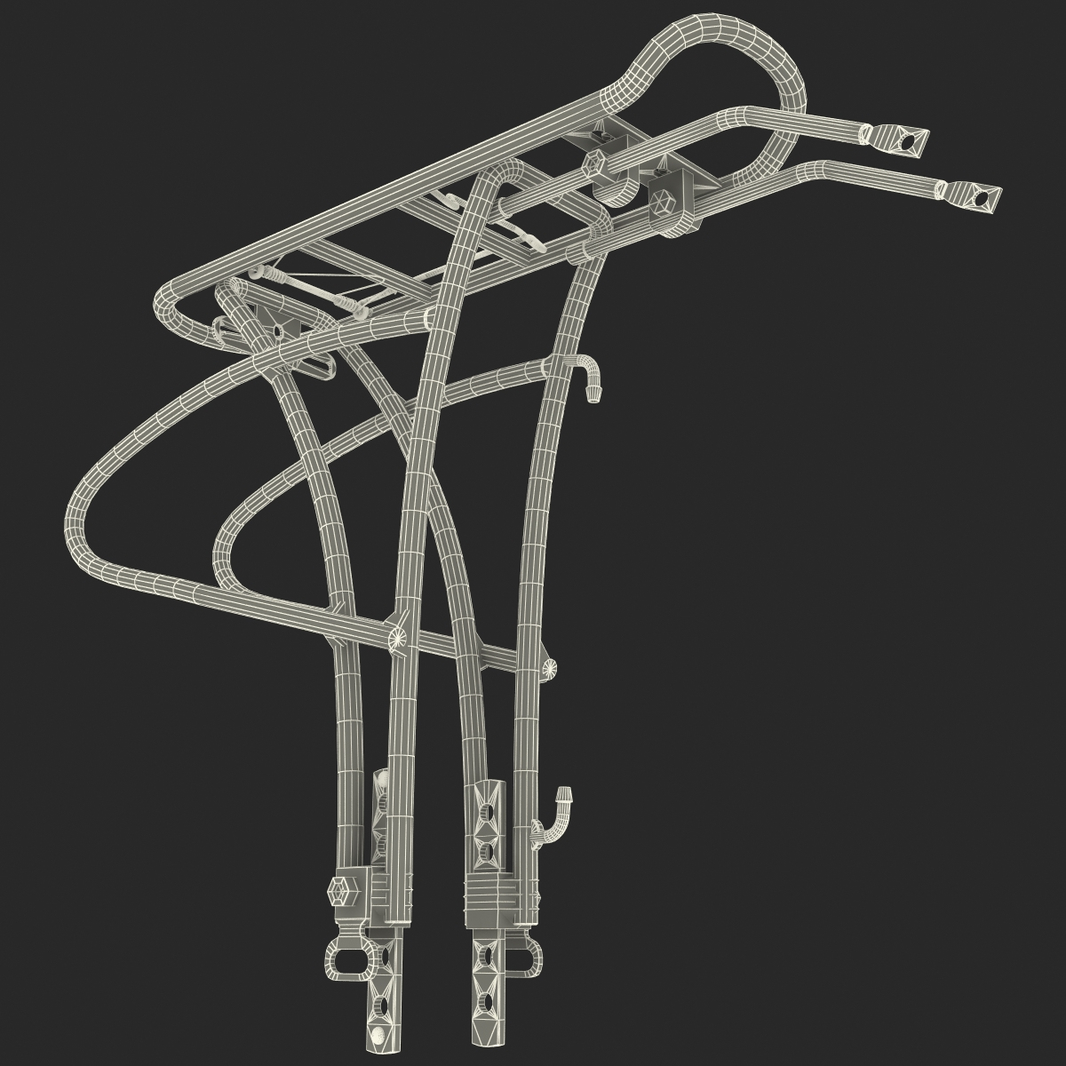 bike rear rack 3d c4d