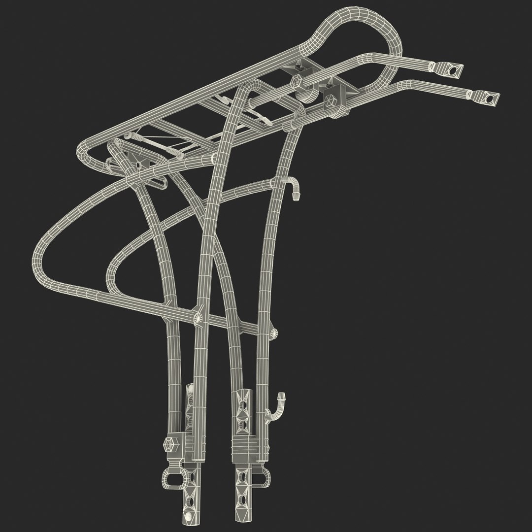 Bike Rear Rack 3d C4d
