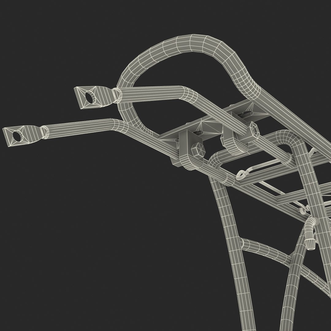 Bike Rear Rack 3d C4d