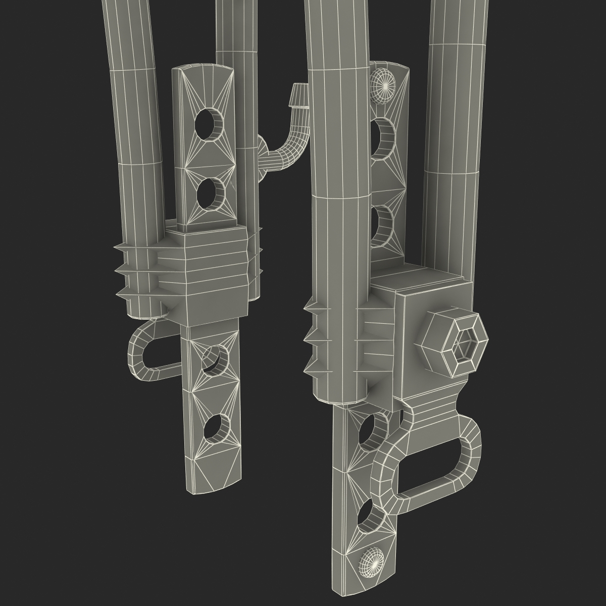 bike rear rack 3d c4d