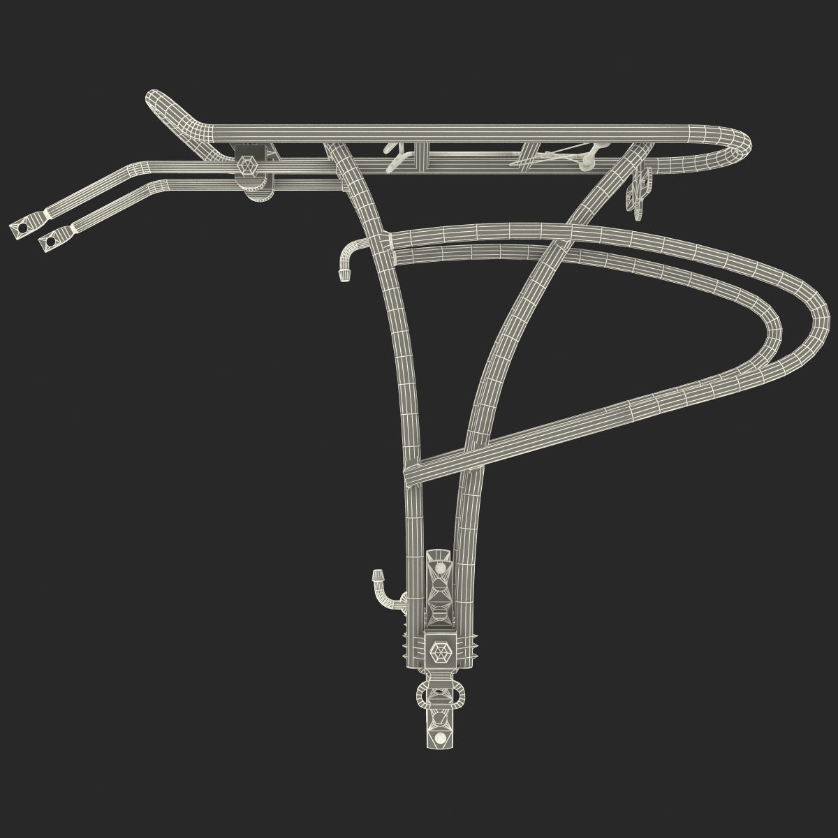 bike rear rack 3d c4d