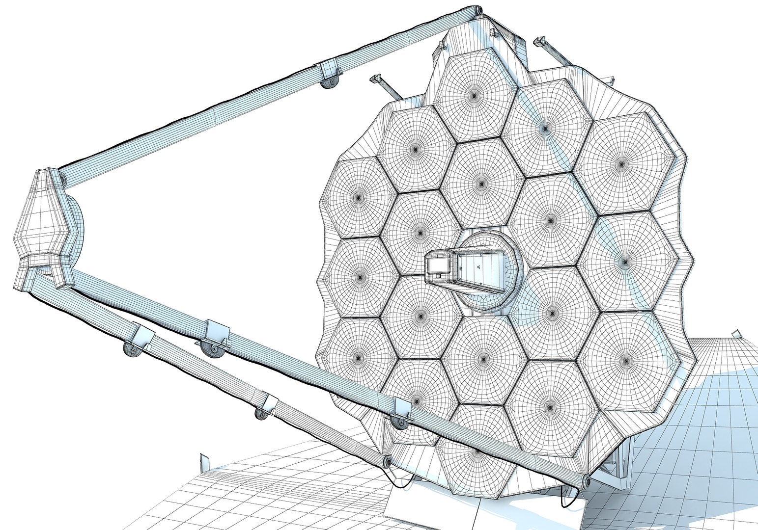 James Webb Space Telescope 3D Model - TurboSquid 1848294