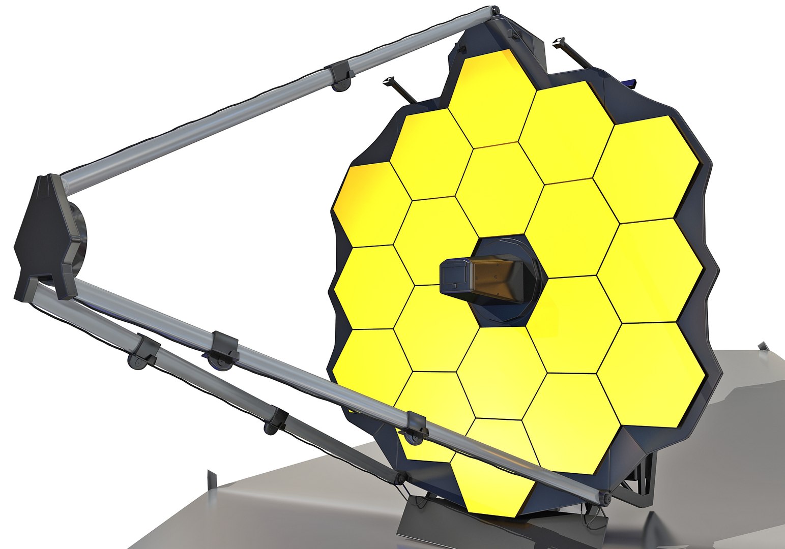 James Webb Space Telescope 3D Model - TurboSquid 1848294