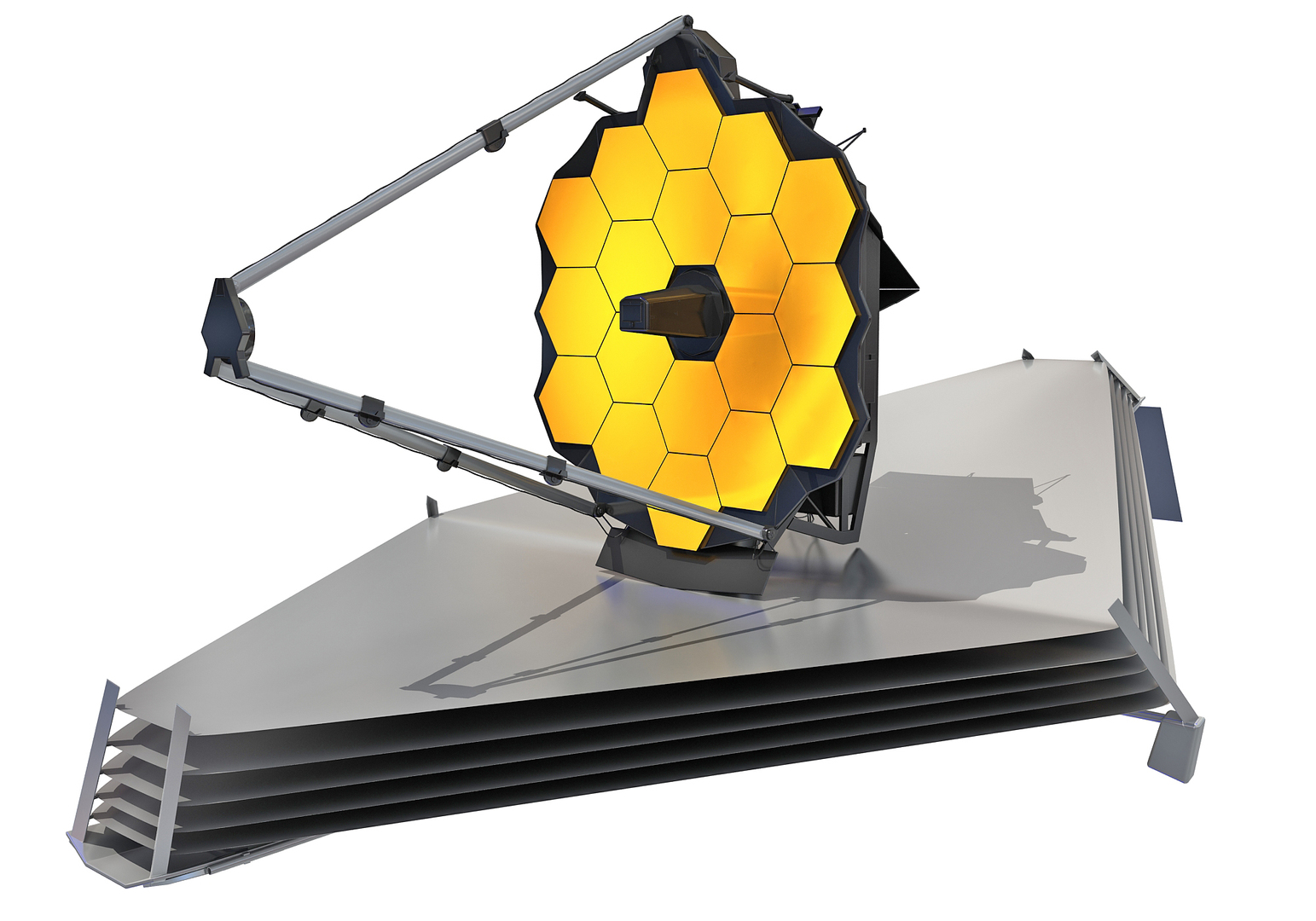 ジェイムズウェッブ宇宙望遠鏡3Dモデル - TurboSquid 1848294