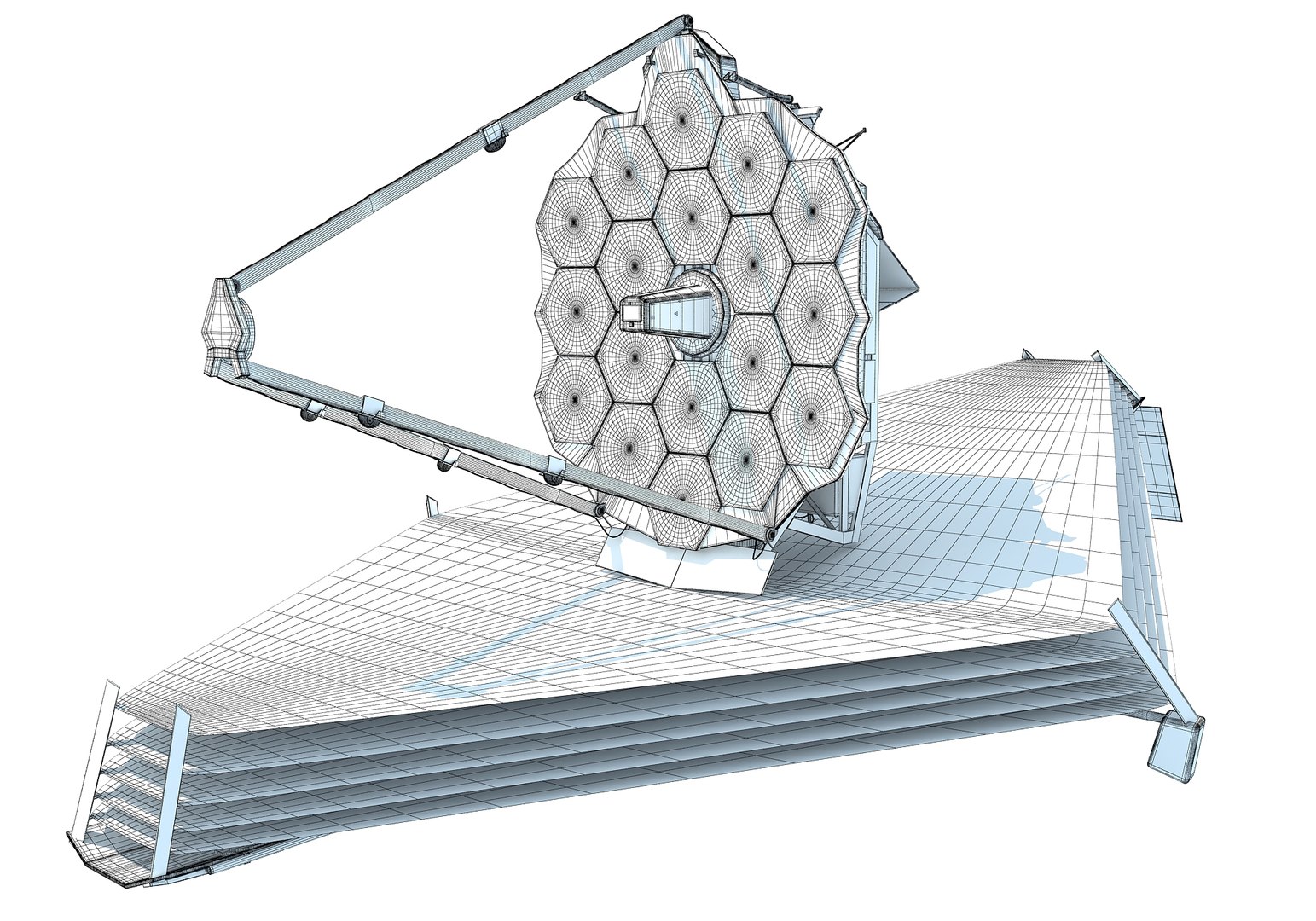 James Webb Space Telescope 3D Model - TurboSquid 1848294