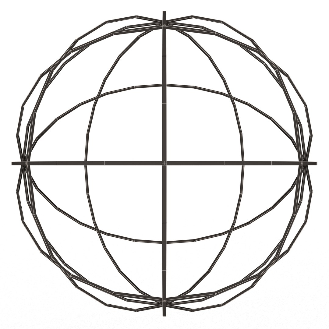 Wireframe Sphere 002 3D Model - TurboSquid 1914281