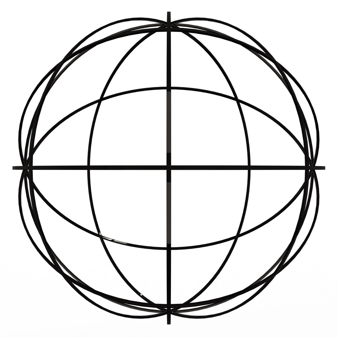 Wireframe Sphere 002 3D Model - TurboSquid 1914281