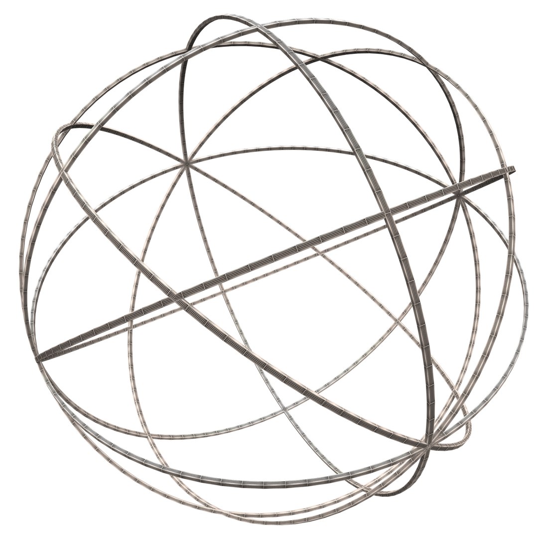 Wireframe Sphere 002 3D Model - TurboSquid 1914281