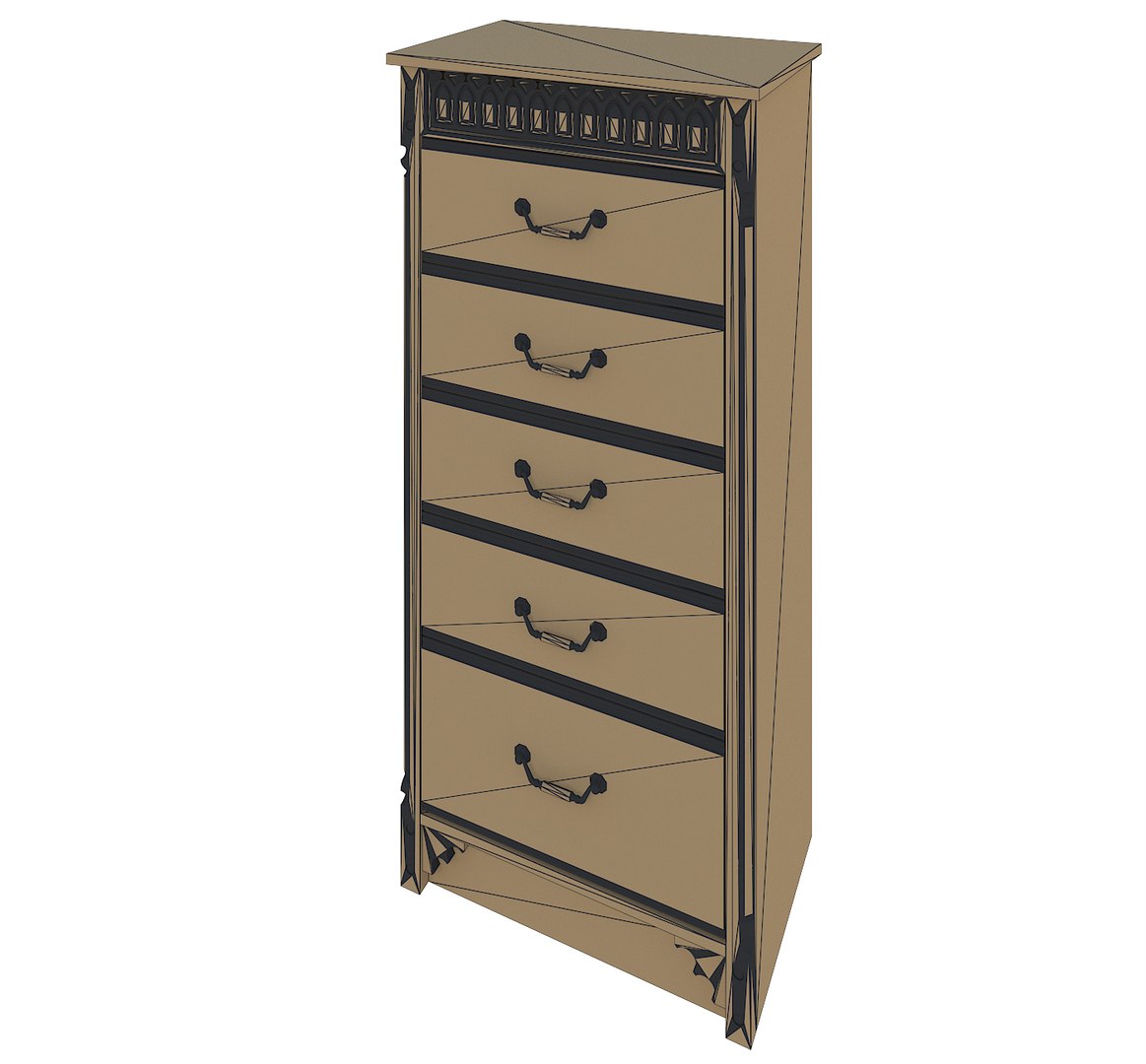 3D Beautiful Commode - TurboSquid 1309611