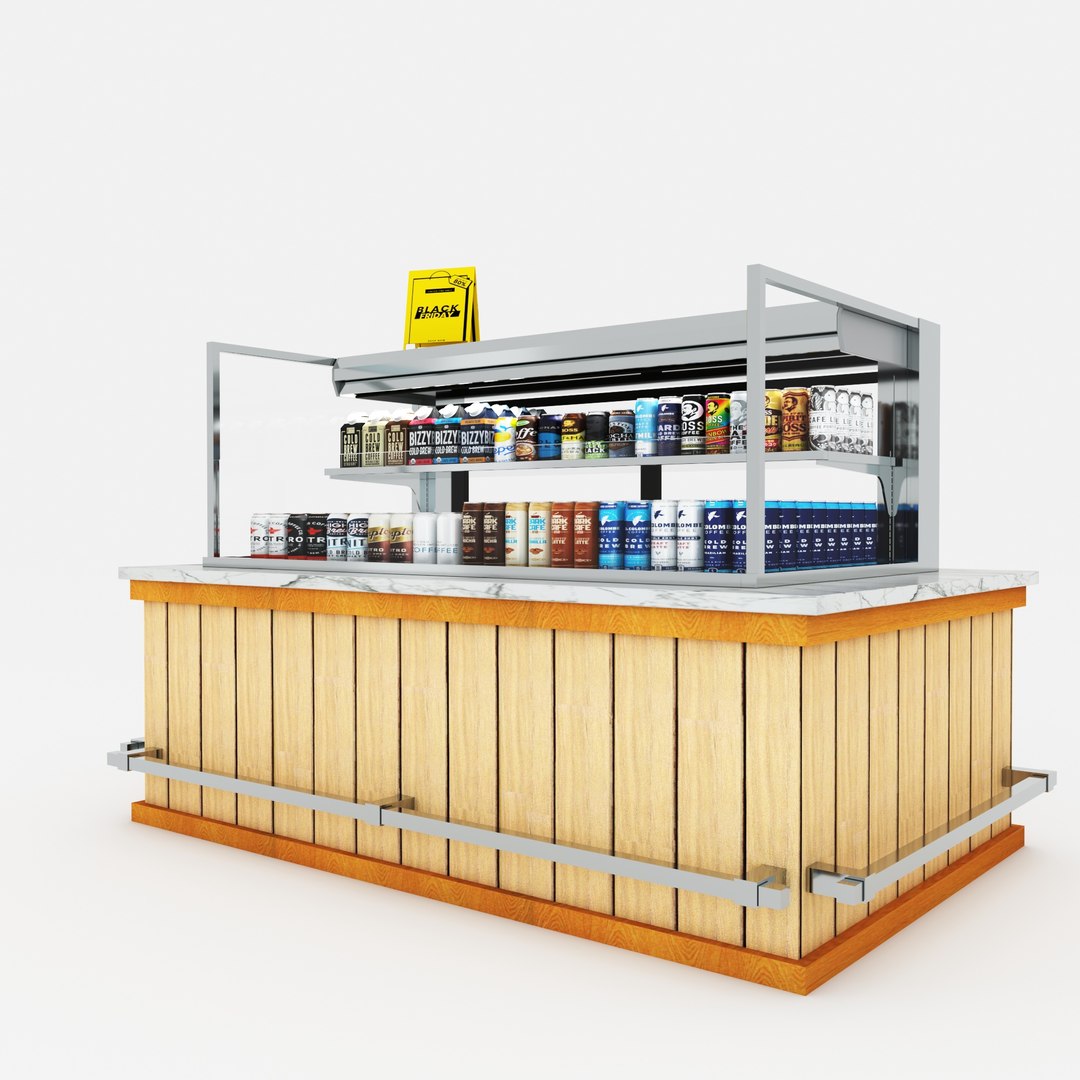 Coffee Drink Display Refrigerator LB22 3D - TurboSquid 2147140