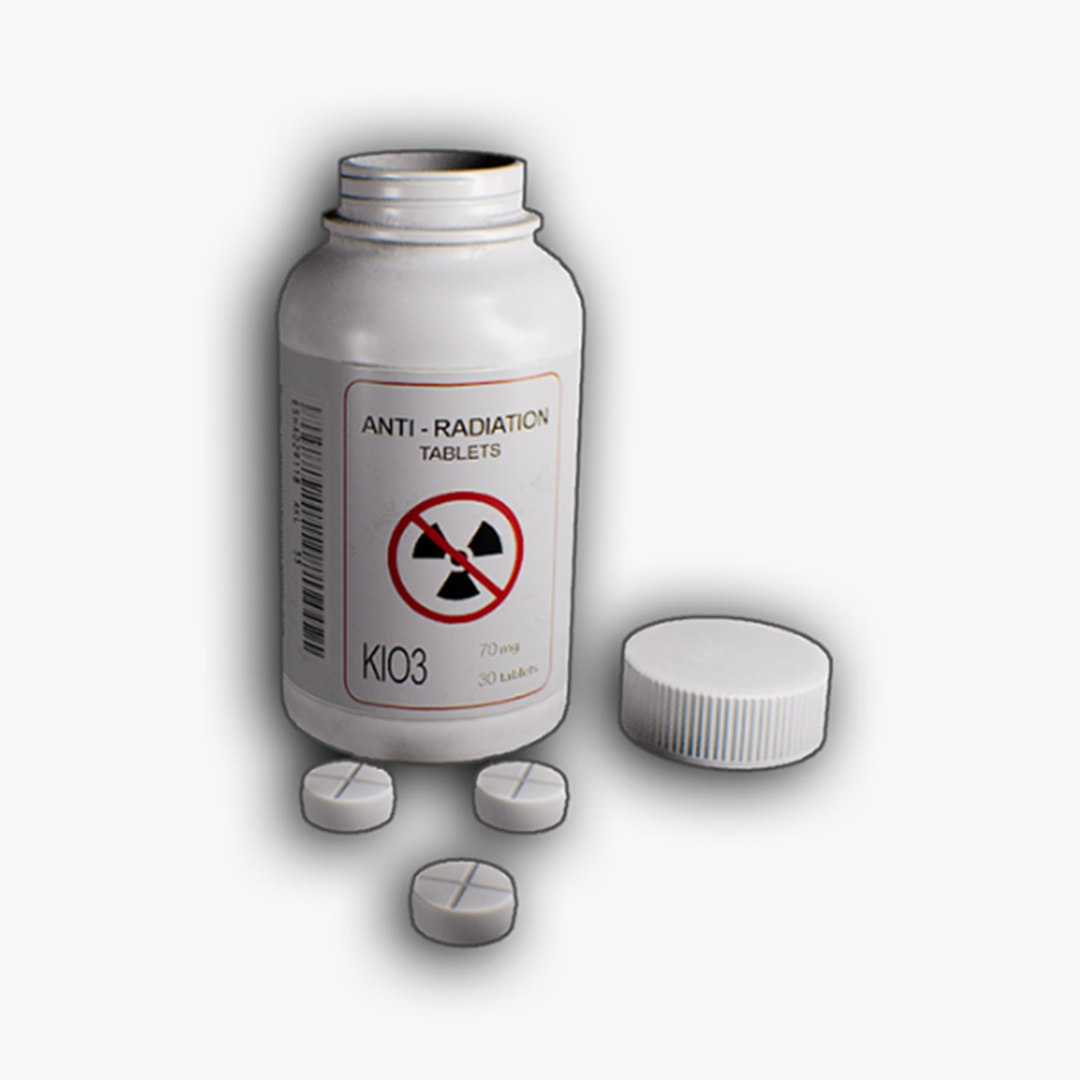3D Anti Radiation Pill Bottle I PBR Model I Game Ready Low-poly 3D ...