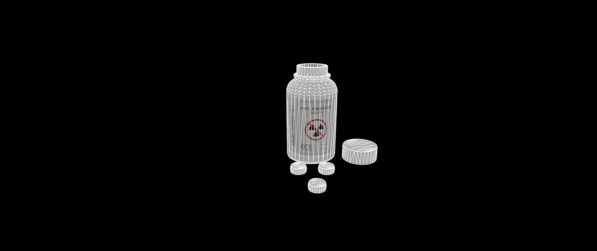 3D Anti Radiation Pill Bottle I PBR Model I Game Ready Low-poly 3D ...