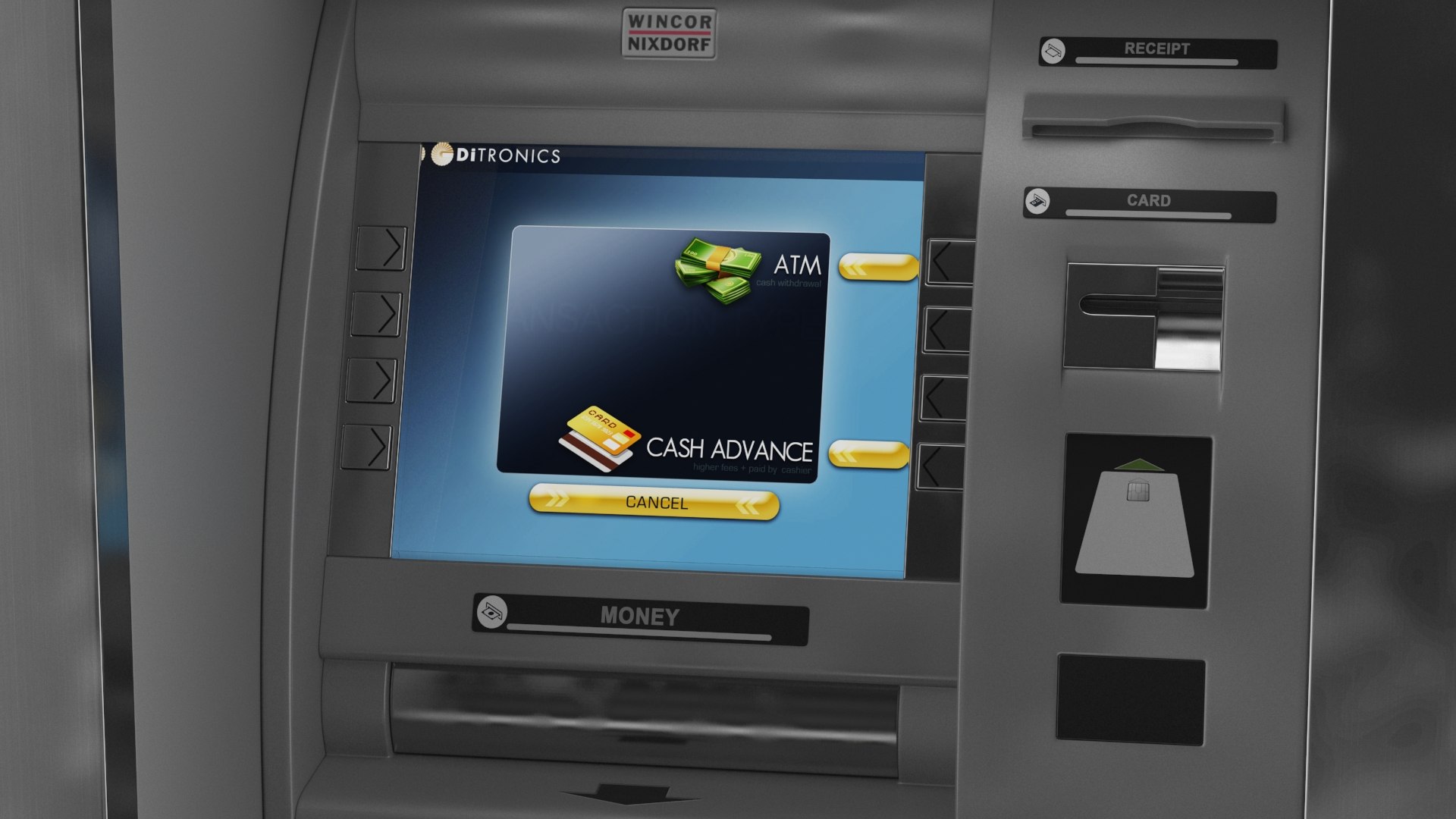 3D Cash ATM Machine Wall Mounted - TurboSquid 2390011