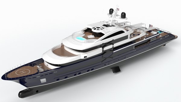 modelo 3d Simulación dinámica del superyate Sharon - TurboSquid 2032234