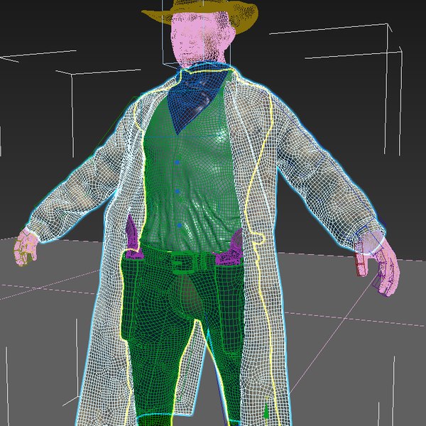 cowboy rig 3d max