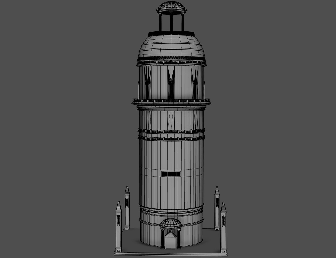 3D Fantasy Ancient Golden Tower - TurboSquid 2034953