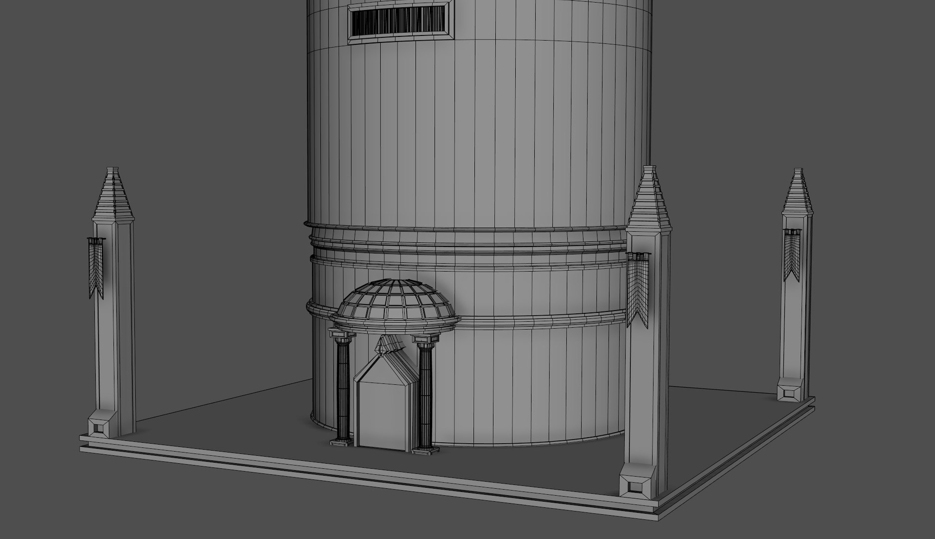 3D Fantasy Ancient Golden Tower - TurboSquid 2034953